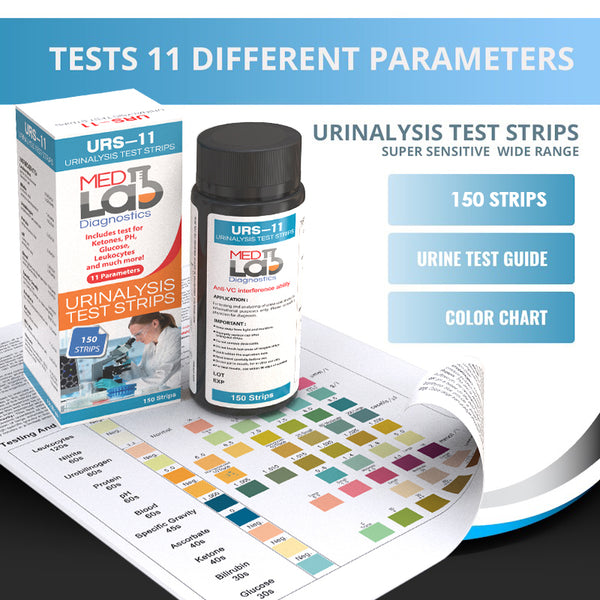 11 Parameter Urinalysis Test Strips - Buy test strips online now! – Med ...