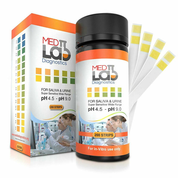 pH Test Strips for Urine and Saliva pH 4.5 to 9.0 For Body pH Testing ...